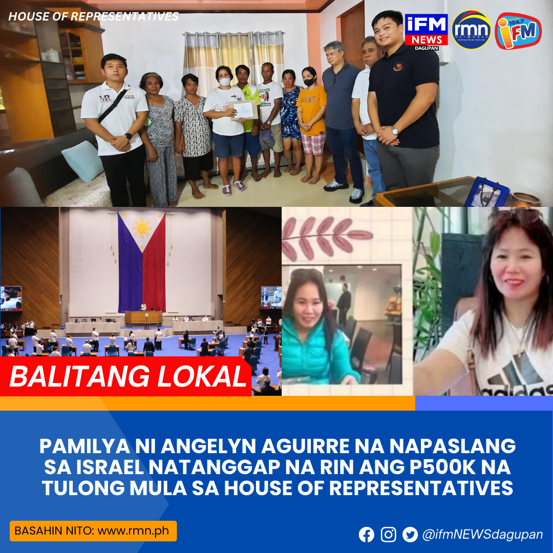 PAMILYA NI ANGELYN AGUIRRE NA NAPASLANG SA ISRAEL NATANGGAP NA RIN ANG P500K NA TULONG MULA SA ...