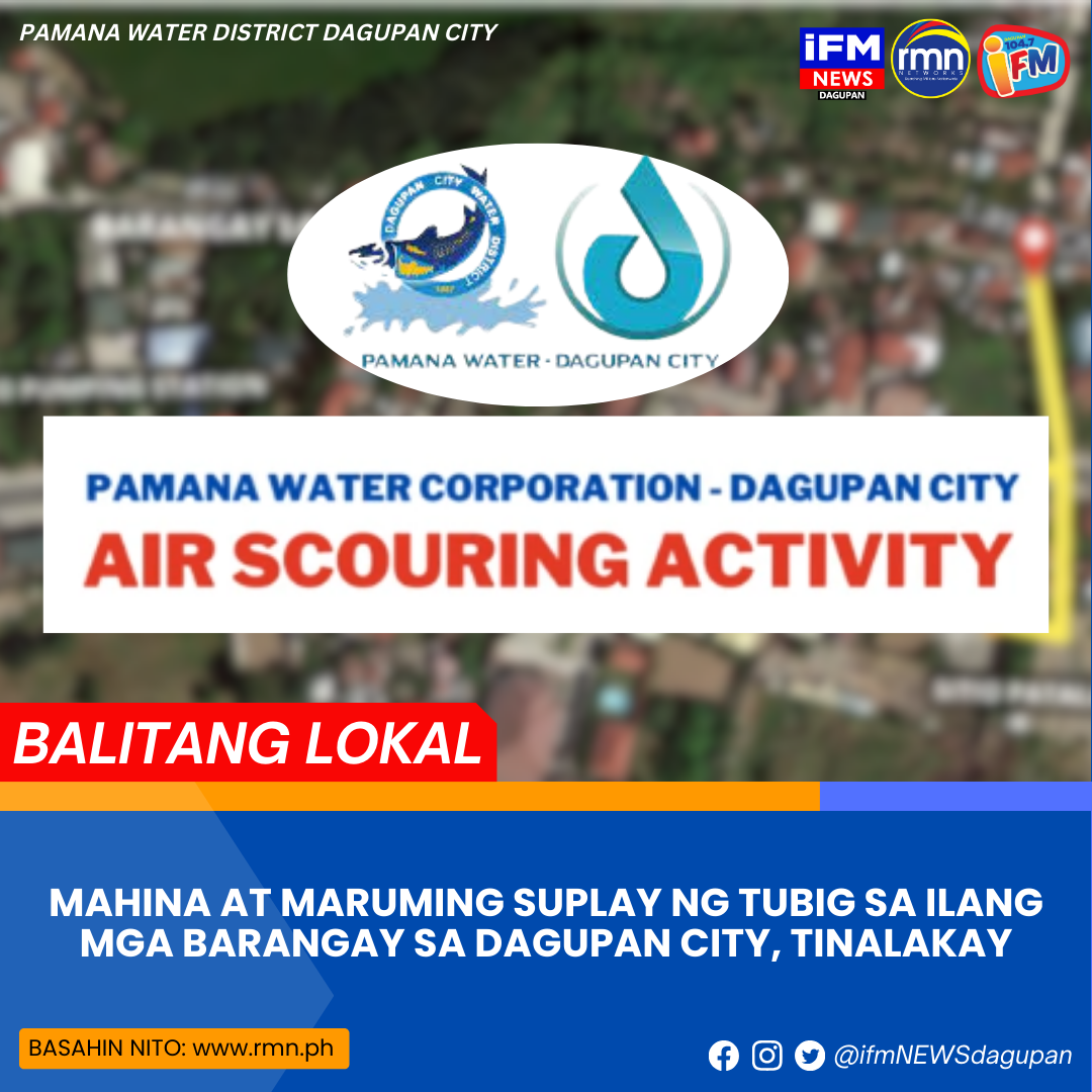 𝗠𝗔𝗛𝗜𝗡𝗔 𝗔𝗧 𝗠𝗔𝗥𝗨𝗠𝗜𝗡𝗚 𝗦𝗨𝗣𝗟𝗔𝗬 𝗡𝗚 𝗧𝗨𝗕𝗜𝗚 𝗦𝗔 𝗜𝗟𝗔𝗡𝗚 𝗠𝗚𝗔 𝗕𝗔𝗥𝗔𝗡𝗚𝗔𝗬 𝗦𝗔 𝗗𝗔𝗚𝗨𝗣𝗔𝗡 𝗖𝗜𝗧𝗬, 𝗧𝗜𝗡𝗔𝗟𝗔𝗞𝗔𝗬 - RMN Networks