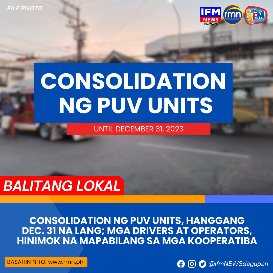 𝗖𝗢𝗡𝗦𝗢𝗟𝗜𝗗𝗔𝗧𝗜𝗢𝗡 𝗡𝗚 𝗣𝗨𝗩 𝗨𝗡𝗜𝗧𝗦, 𝗛𝗔𝗡𝗚𝗚𝗔𝗡𝗚 𝗗𝗘𝗖. 𝟯𝟭 𝗡𝗔 𝗟𝗔𝗡𝗚; 𝗠𝗚𝗔 𝗗𝗥𝗜𝗩𝗘𝗥𝗦 𝗔𝗧 ...