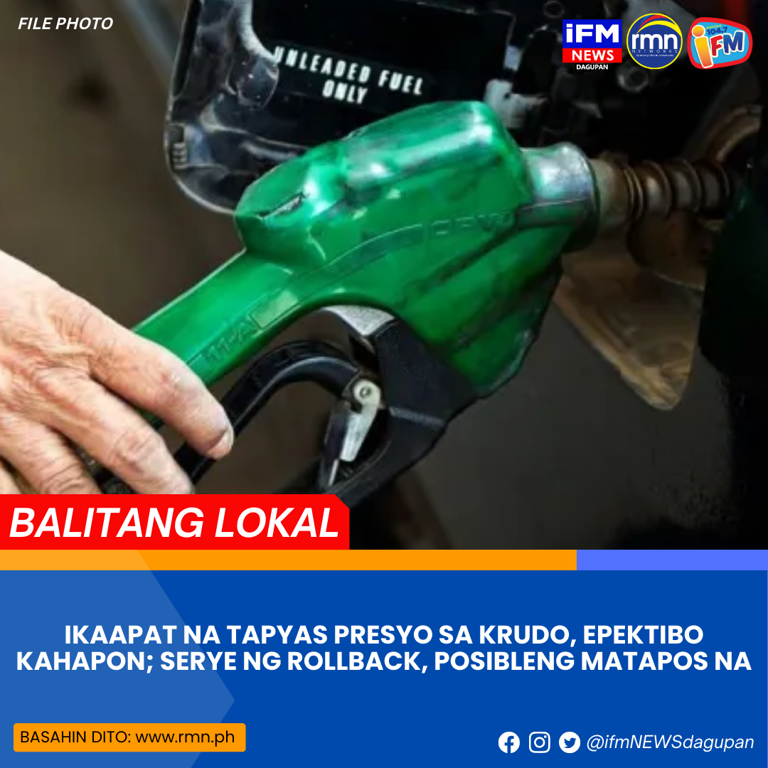 𝗜𝗞𝗔𝗔𝗣𝗔𝗧 𝗡𝗔 𝗧𝗔𝗣𝗬𝗔𝗦 𝗣𝗥𝗘𝗦𝗬𝗢 𝗦𝗔 𝗞𝗥𝗨𝗗𝗢, 𝗘𝗣𝗘𝗞𝗧𝗜𝗕𝗢 𝗞𝗔𝗛𝗔𝗣𝗢𝗡; 𝗦𝗘𝗥𝗬𝗘 𝗡𝗚 𝗥𝗢𝗟𝗟𝗕𝗔𝗖𝗞 ...