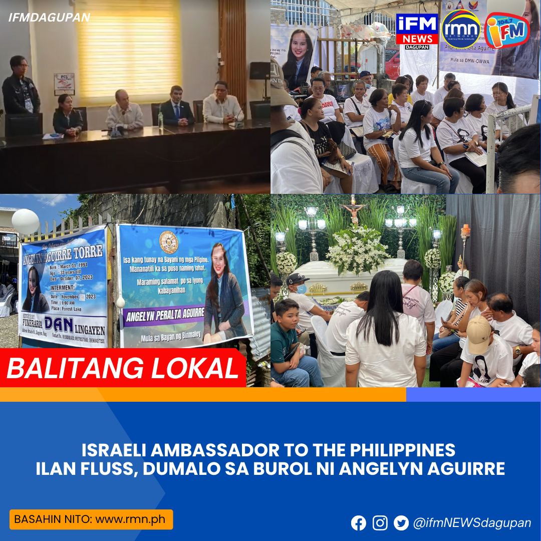 ISRAELI AMBASSADOR TO THE PHILIPPINES ILAN FLUSS, DUMALO SA BUROL NI ...