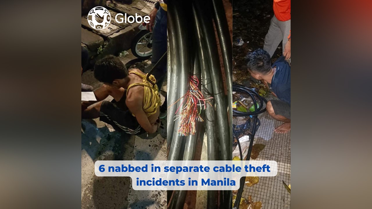 Anim, arestado sa magkakahiwalay na cable theft incidents sa Maynila ...