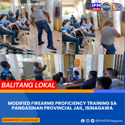 𝗠𝗢𝗗𝗜𝗙𝗜𝗘𝗗 𝗙𝗜𝗥𝗘𝗔𝗥𝗠𝗦 𝗣𝗥𝗢𝗙𝗜𝗖𝗜𝗘𝗡𝗖𝗬 𝗧𝗥𝗔𝗜𝗡𝗜𝗡𝗚 𝗦𝗔 𝗣𝗔𝗡𝗚𝗔𝗦𝗜𝗡𝗔𝗡 𝗣𝗥𝗢𝗩𝗜𝗡𝗖𝗜𝗔𝗟 𝗝𝗔𝗜𝗟 ...