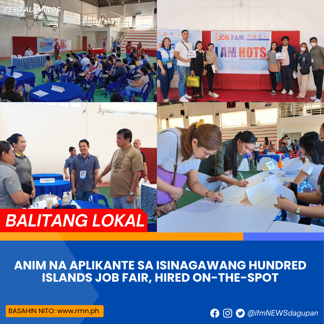 𝗔𝗡𝗜𝗠 𝗡𝗔 𝗔𝗣𝗟𝗜𝗞𝗔𝗡𝗧𝗘 𝗦𝗔 𝗜𝗦𝗜𝗡𝗔𝗚𝗔𝗪𝗔𝗡𝗚 𝗛𝗨𝗡𝗗𝗥𝗘𝗗 𝗜𝗦𝗟𝗔𝗡𝗗𝗦 𝗝𝗢𝗕 𝗙𝗔𝗜𝗥, 𝗛𝗜𝗥𝗘𝗗 𝗢𝗡 𝗧𝗛𝗘 𝗦𝗣𝗢𝗧 - RMN Networks