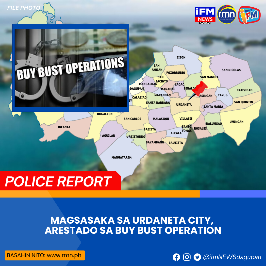 MAGSASAKA SA URDANETA CITY, ARESTADO SA BUY BUST OPERATION - RMN Networks