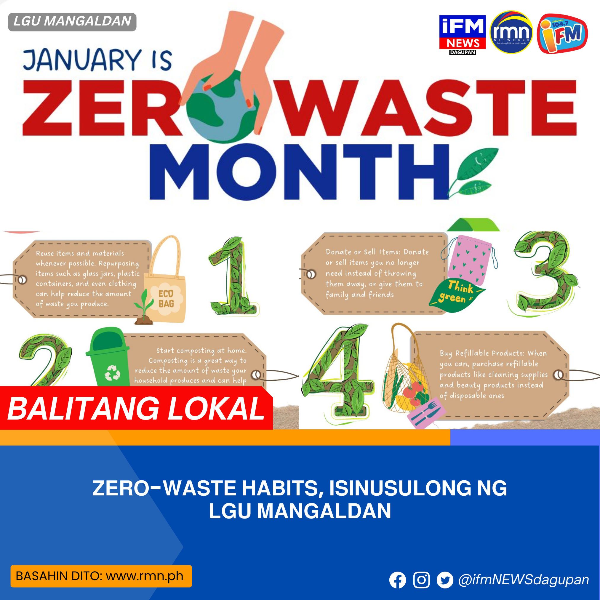 𝗭𝗘𝗥𝗢-𝗪𝗔𝗦𝗧𝗘 𝗛𝗔𝗕𝗜𝗧𝗦, 𝗜𝗦𝗜𝗡𝗨𝗦𝗨𝗟𝗢𝗡𝗚 𝗡𝗚 𝗟𝗚𝗨 𝗠𝗔𝗡𝗚𝗔𝗟𝗗𝗔𝗡 - RMN Networks