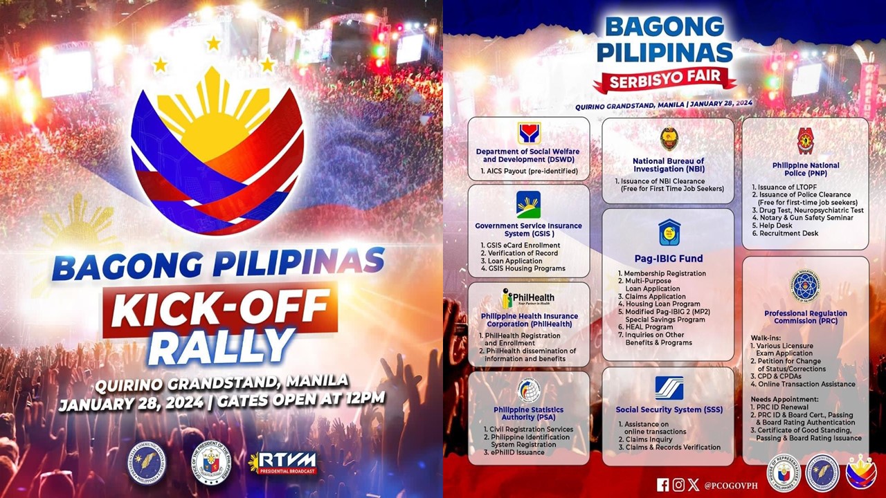 200,000 katao, inaasahang dadalo sa Bagong Pilipinas rally sa linggo ...