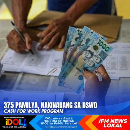 𝟯𝟳𝟱 𝗣𝗔𝗠𝗜𝗟𝗬𝗔, 𝗡𝗔𝗞𝗜𝗡𝗔𝗕𝗔𝗡𝗚 𝗦𝗔 𝗗𝗦𝗪𝗗 𝗖𝗔𝗦𝗛 𝗙𝗢𝗥 𝗪𝗢𝗥𝗞 𝗣𝗥𝗢𝗚𝗥𝗔𝗠 - RMN Networks