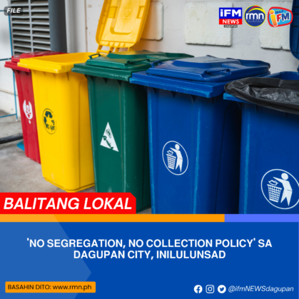 '𝗡𝗢 𝗦𝗘𝗚𝗥𝗘𝗚𝗔𝗧𝗜𝗢𝗡, 𝗡𝗢 𝗖𝗢𝗟𝗟𝗘𝗖𝗧𝗜𝗢𝗡 𝗣𝗢𝗟𝗜𝗖𝗬' 𝗦𝗔 𝗗𝗔𝗚𝗨𝗣𝗔𝗡 𝗖𝗜𝗧𝗬, 𝗜𝗡𝗜𝗟𝗨𝗟𝗨𝗡𝗦𝗔𝗗 ...