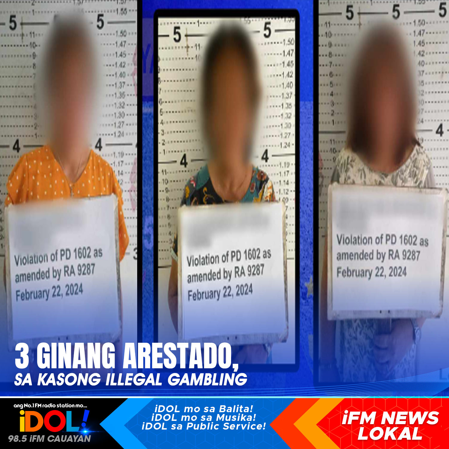 𝟯 𝗚𝗜𝗡𝗔𝗡𝗚 𝗔𝗥𝗘𝗦𝗧𝗔𝗗𝗢, 𝗦𝗔 𝗞𝗔𝗦𝗢𝗡𝗚 𝗜𝗟𝗟𝗘𝗚𝗔𝗟 𝗚𝗔𝗠𝗕𝗟𝗜𝗡𝗚 - RMN Networks