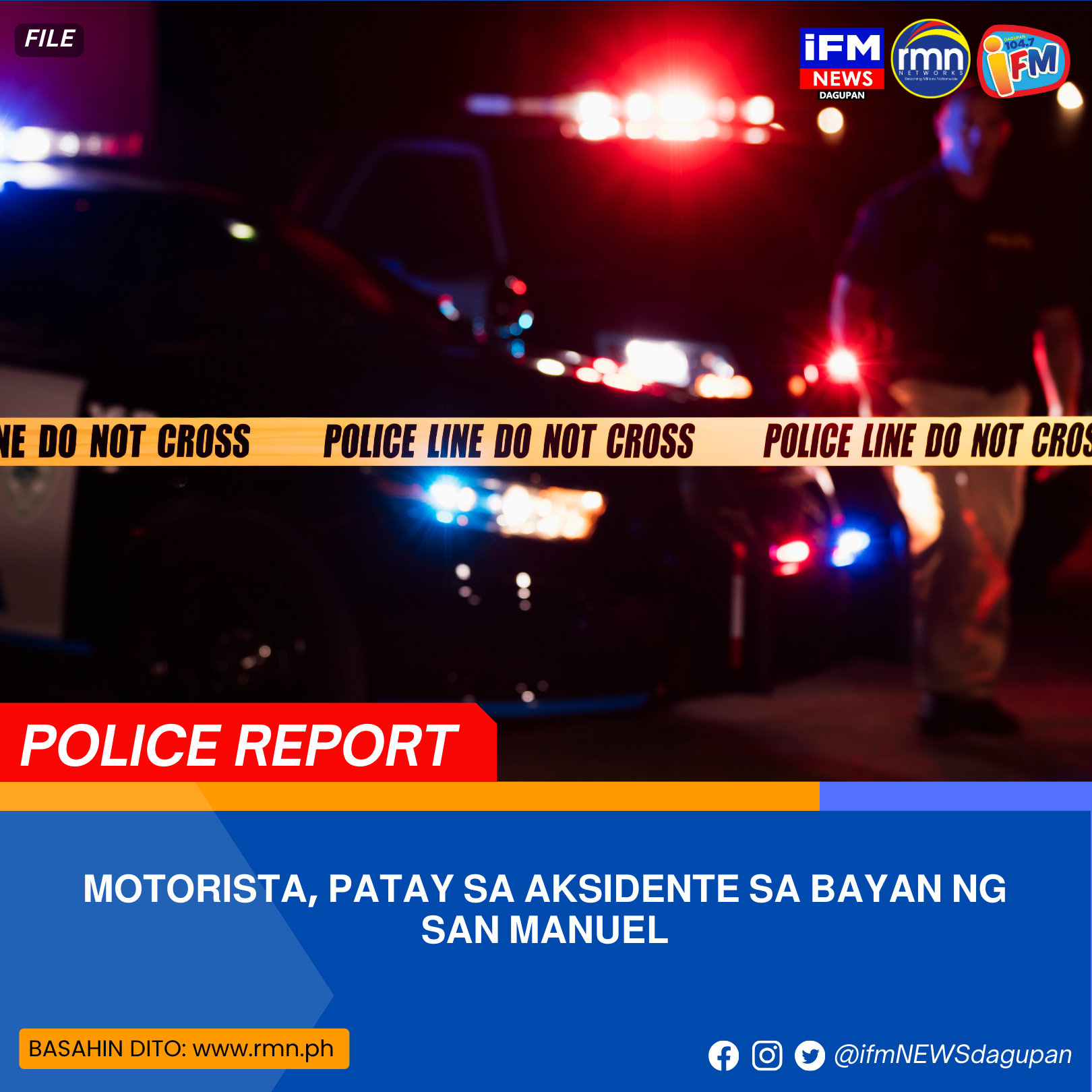 𝗠𝗢𝗧𝗢𝗥𝗜𝗦𝗧𝗔, 𝗣𝗔𝗧𝗔𝗬 𝗦𝗔 𝗔𝗞𝗦𝗜𝗗𝗘𝗡𝗧𝗘 𝗦𝗔 𝗕𝗔𝗬𝗔𝗡 𝗡𝗚 𝗦𝗔𝗡 𝗠𝗔𝗡𝗨𝗘𝗟 - RMN Networks