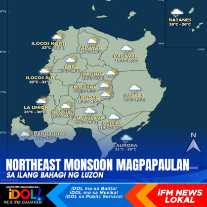 NORTHEAST MONSOON MAGPAPAULAN SA ILANG BAHAGI NG LUZON - RMN Networks