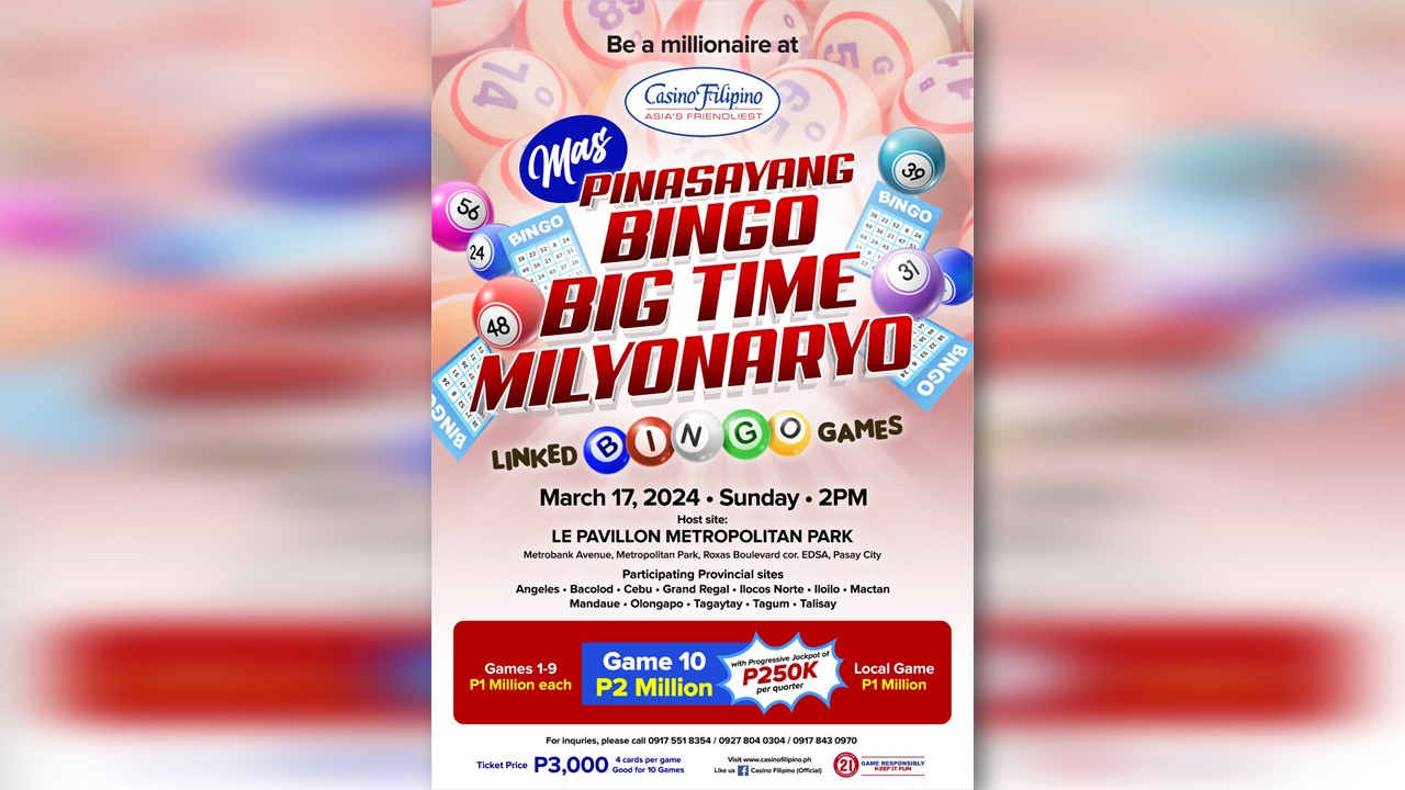 BIGGER PRIZES UP FOR GRABS IN UPCOMING PAGCOR LINKED BINGO GAMES - RMN ...