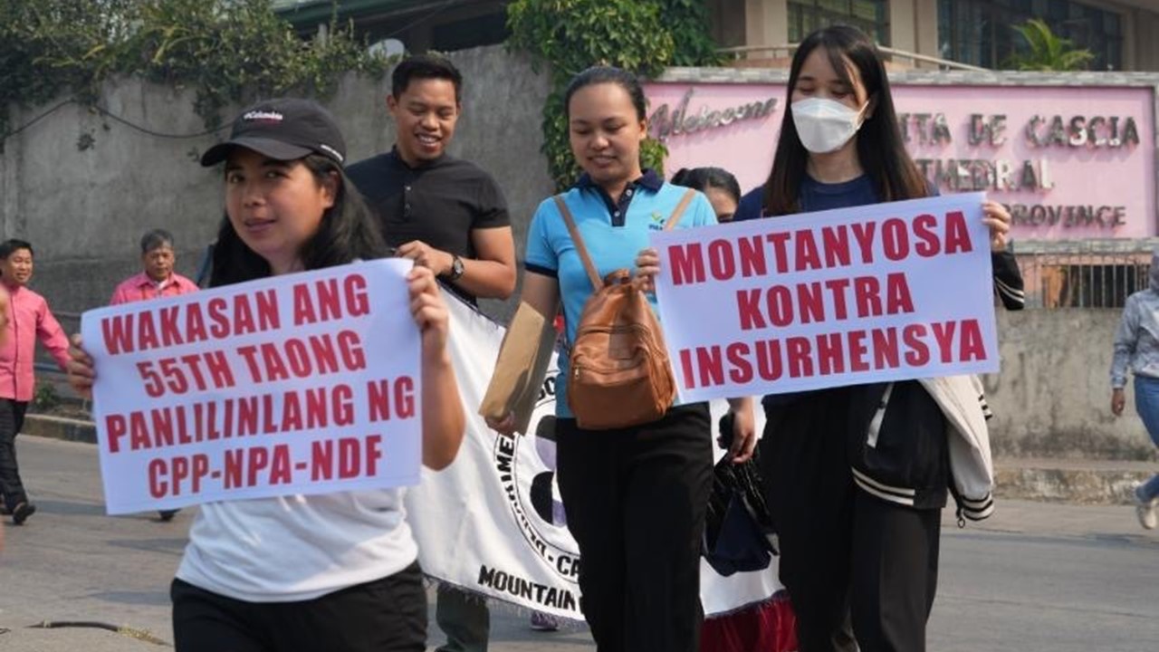 Mga dating-rebelde, estudyante at iba pang sektor, nagsagawa ng Peace ...