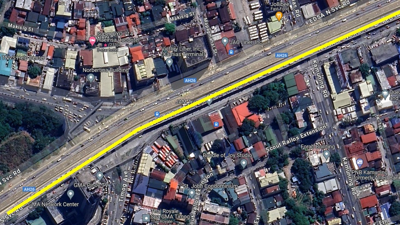 Paghahanda sa pagsasaayos ng Southbound lanes ng EDSA-Kamuning flyover ...