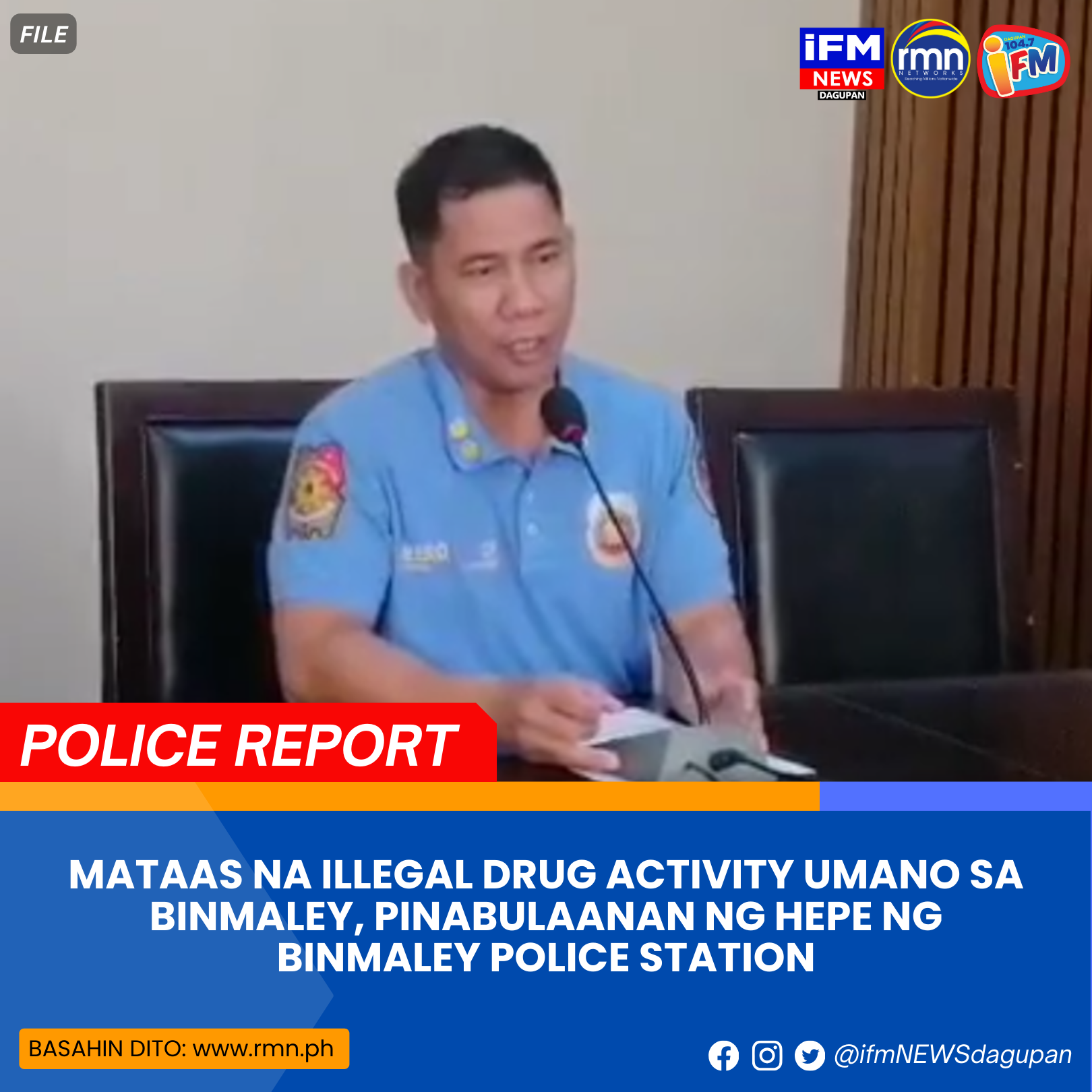 𝗠𝗔𝗧𝗔𝗔𝗦 𝗡𝗔 𝗜𝗟𝗟𝗘𝗚𝗔𝗟 𝗗𝗥𝗨𝗚 𝗔𝗖𝗧𝗜𝗩𝗜𝗧𝗬 𝗨𝗠𝗔𝗡𝗢 𝗦𝗔 𝗕𝗜𝗡𝗠𝗔𝗟𝗘𝗬, 𝗣𝗜𝗡𝗔𝗕𝗨𝗟𝗔𝗔𝗡𝗔𝗡 𝗡𝗚 𝗛𝗘𝗣𝗘 ...