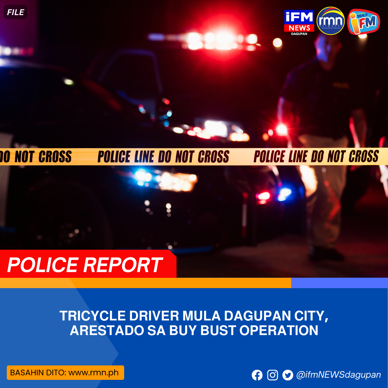 𝗧𝗥𝗜𝗖𝗬𝗖𝗟𝗘 𝗗𝗥𝗜𝗩𝗘𝗥 𝗠𝗨𝗟𝗔 𝗗𝗔𝗚𝗨𝗣𝗔𝗡 𝗖𝗜𝗧𝗬, 𝗔𝗥𝗘𝗦𝗧𝗔𝗗𝗢 𝗦𝗔 𝗕𝗨𝗬 𝗕𝗨𝗦𝗧 𝗢𝗣𝗘𝗥𝗔𝗧𝗜𝗢𝗡 - RMN Networks