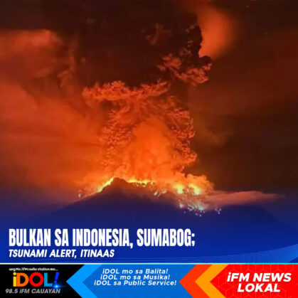 𝗕𝗨𝗟𝗞𝗔𝗡 𝗦𝗔 𝗜𝗡𝗗𝗢𝗡𝗘𝗦𝗜𝗔, 𝗦𝗨𝗠𝗔𝗕𝗢𝗚; 𝗧𝗦𝗨𝗡𝗔𝗠𝗜 𝗔𝗟𝗘𝗥𝗧, 𝗜𝗧𝗜𝗡𝗔𝗔𝗦 - RMN Networks