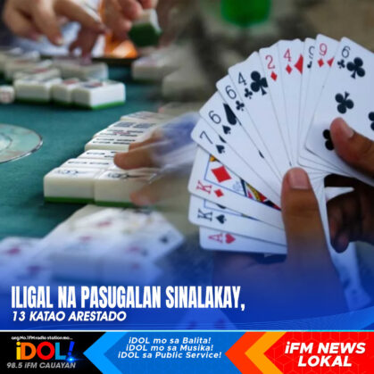 𝗜𝗟𝗜𝗚𝗔𝗟 𝗡𝗔 𝗣𝗔𝗦𝗨𝗚𝗔𝗟𝗔𝗡 𝗦𝗜𝗡𝗔𝗟𝗔𝗞𝗔𝗬, 𝟭𝟯 𝗞𝗔𝗧𝗔𝗢 𝗔𝗥𝗘𝗦𝗧𝗔𝗗𝗢 - RMN Networks