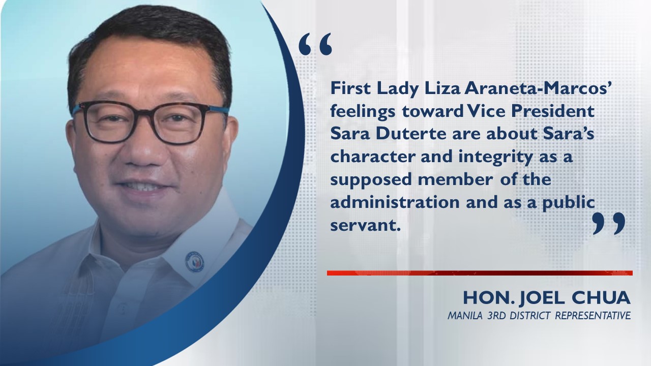 Pagpuna ni FL Liza Marcos kay VP Sara, ipinagtanggol ng isang kongresista - RMN Networks