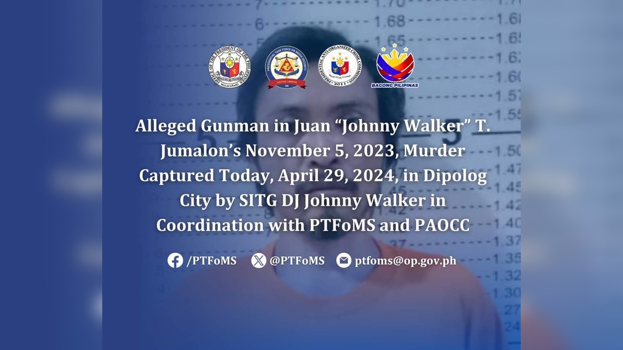 Gunman sa pagpaslang sa broadcaster na si DJ Johnny Walker, nahuli na ...