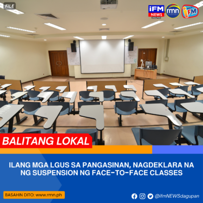 𝗜𝗟𝗔𝗡𝗚 𝗠𝗚𝗔 𝗟𝗚𝗨𝗦 𝗦𝗔 𝗣𝗔𝗡𝗚𝗔𝗦𝗜𝗡𝗔𝗡, 𝗡𝗔𝗚𝗗𝗘𝗞𝗟𝗔𝗥𝗔 𝗡𝗔 𝗡𝗚 𝗦𝗨𝗦𝗣𝗘𝗡𝗦𝗜𝗢𝗡 𝗡𝗚 𝗙𝗔𝗖𝗘-𝗧𝗢-𝗙𝗔𝗖𝗘 𝗖𝗟𝗔𝗦𝗦𝗘𝗦 - RMN Networks