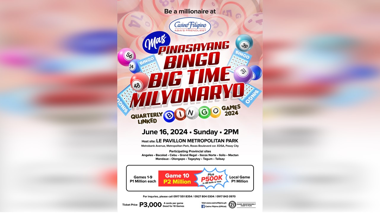 PHP12-M CASH AT STAKE IN PAGCOR’S LINKED BINGO GAME - RMN Networks
