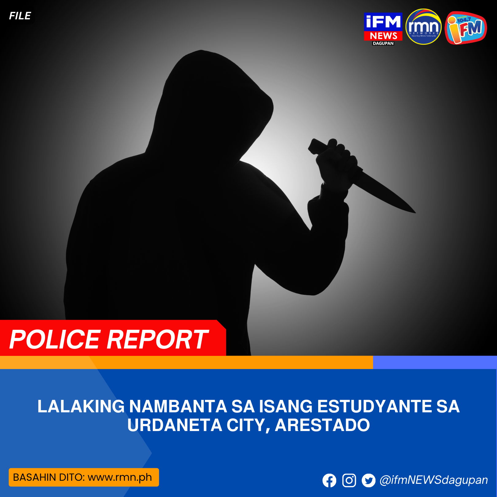 𝗟𝗔𝗟𝗔𝗞𝗜𝗡𝗚 𝗡𝗔𝗠𝗕𝗔𝗡𝗧𝗔 𝗦𝗔 𝗜𝗦𝗔𝗡𝗚 𝗘𝗦𝗧𝗨𝗗𝗬𝗔𝗡𝗧𝗘 𝗦𝗔 𝗨𝗥𝗗𝗔𝗡𝗘𝗧𝗔 𝗖𝗜𝗧𝗬, 𝗔𝗥𝗘𝗦𝗧𝗔𝗗𝗢 - RMN Networks