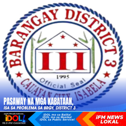 𝗣𝗔𝗦𝗔𝗪𝗔𝗬 𝗡𝗔 𝗠𝗚𝗔 𝗞𝗔𝗕𝗔𝗧𝗔𝗔𝗡, 𝗜𝗦𝗔 𝗦𝗔 𝗣𝗥𝗢𝗕𝗟𝗘𝗠𝗔 𝗦𝗔 𝗕𝗥𝗚𝗬. 𝗗𝗜𝗦𝗧𝗥𝗜𝗖𝗧 𝟯 - RMN Networks