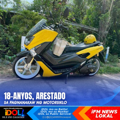 𝟭𝟴-𝗔𝗡𝗬𝗢𝗦, 𝗔𝗥𝗘𝗦𝗧𝗔𝗗𝗢 𝗦𝗔 𝗣𝗔𝗚𝗡𝗔𝗡𝗔𝗞𝗔𝗪 𝗡𝗚 𝗠𝗢𝗧𝗢𝗥𝗦𝗜𝗞𝗟𝗢 - RMN Networks