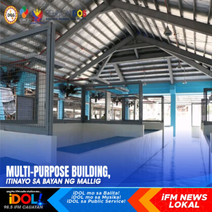 MULTI-PURPOSE BUILDING, ITINAYO SA BAYAN NG MALLIG - RMN Networks