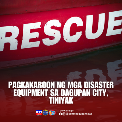 𝗣𝗔𝗚𝗞𝗔𝗞𝗔𝗥𝗢𝗢𝗡 𝗡𝗚 𝗠𝗚𝗔 𝗗𝗜𝗦𝗔𝗦𝗧𝗘𝗥 𝗘𝗤𝗨𝗜𝗣𝗠𝗘𝗡𝗧 𝗦𝗔 𝗗𝗔𝗚𝗨𝗣𝗔𝗡 𝗖𝗜𝗧𝗬, 𝗧𝗜𝗡𝗜𝗬𝗔𝗞 - RMN ...