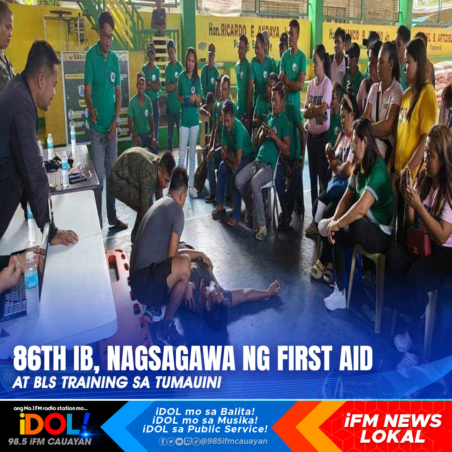 86TH IB, NAGSAGAWA NG FIRST AID AT BLS TRAINING SA TUMAUINI - RMN Networks
