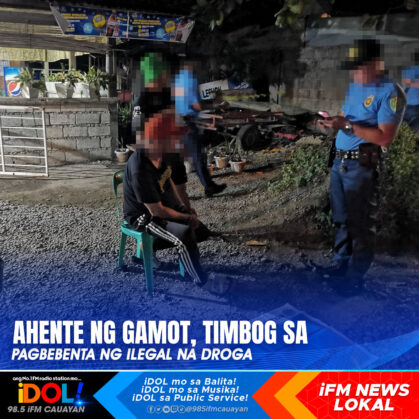 AHENTE NG GAMOT, TIMBOG SA PAGBEBENTA NG ILEGAL NA DROGA - RMN Networks