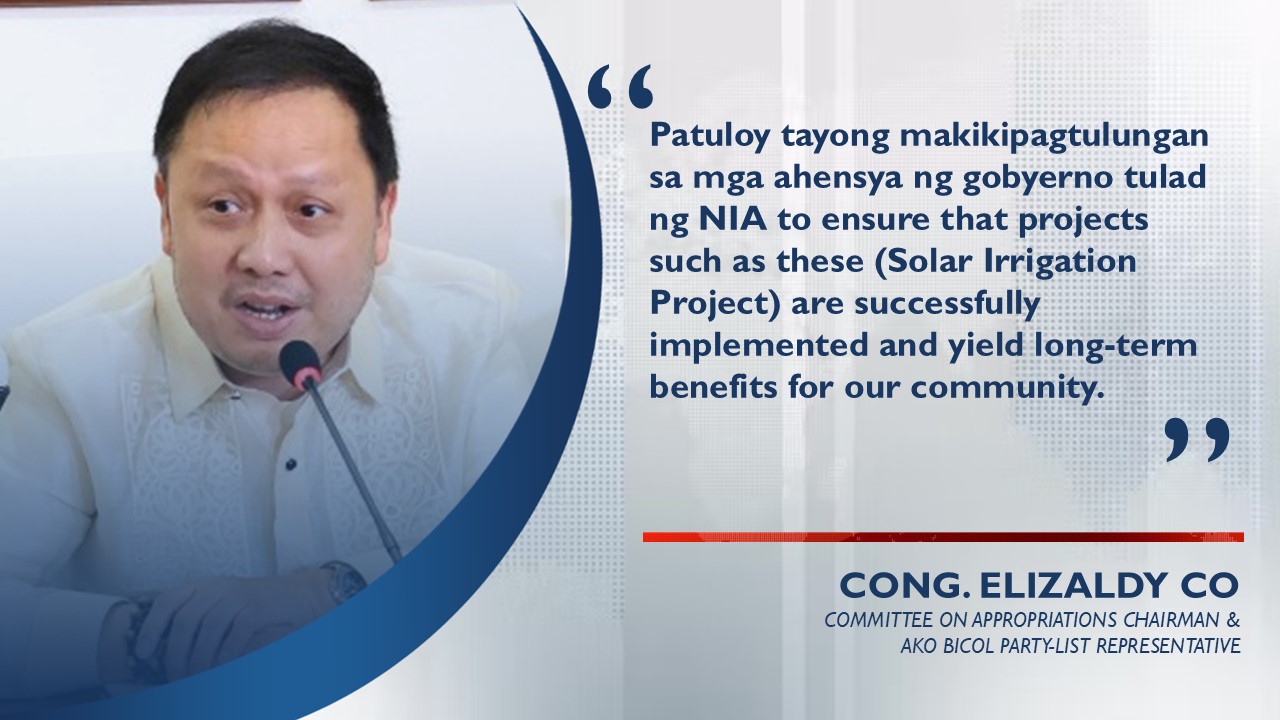 Napakahalagang pangangailangan ng mga magsasaka sa patubig, inaasahang ...