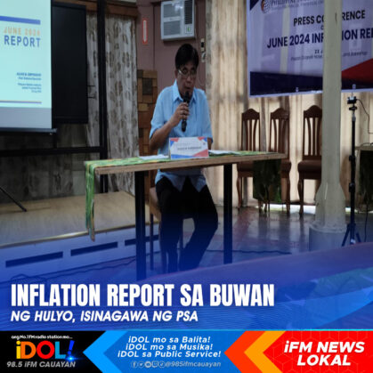 INFLATION REPORT SA BUWAN NG HULYO, ISINAGAWA NG PSA - RMN Networks