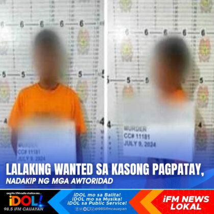 LALAKING WANTED SA KASONG PAGPATAY, NADAKIP NG MGA AWTORIDAD - RMN Networks