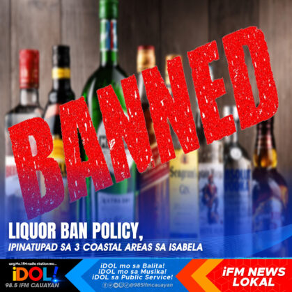 LIQUOR BAN POLICY, IPINATUPAD SA 3 COASTAL AREAS SA ISABELA - RMN Networks