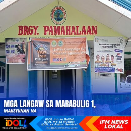 MGA LANGAW SA MARABULIG 1, INAKSYUNAN NA - RMN Networks