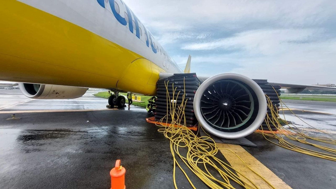 Eroplano ng Cebu Pacific, bahagyang lumagpas ng runway sa NAIA Terminal ...