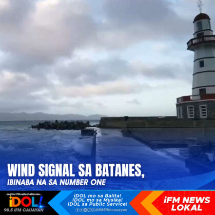 𝗪𝗜𝗡𝗗 𝗦𝗜𝗚𝗡𝗔𝗟 𝗦𝗔 𝗕𝗔𝗧𝗔𝗡𝗘𝗦, 𝗜𝗕𝗜𝗡𝗔𝗕𝗔 𝗡𝗔 𝗦𝗔 𝗡𝗨𝗠𝗕𝗘𝗥 𝗢𝗡𝗘 - RMN Networks