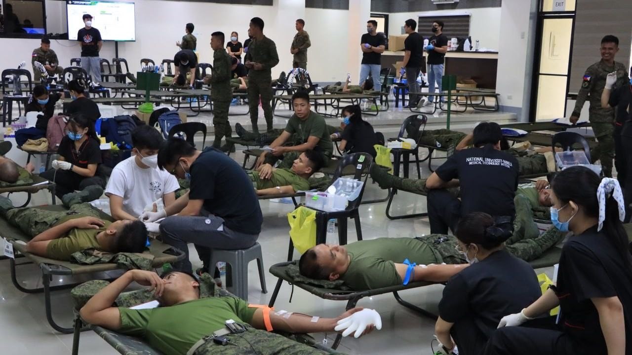 Blood donation drive ng Phil. Army, naging matagumpay - RMN Networks