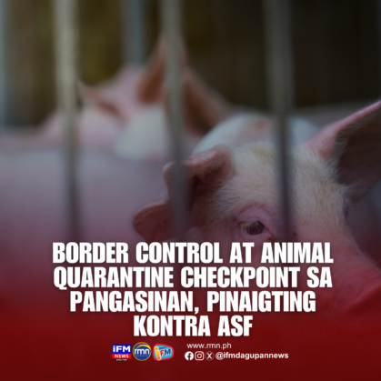 𝗕𝗢𝗥𝗗𝗘𝗥 𝗖𝗢𝗡𝗧𝗥𝗢𝗟 𝗔𝗧 𝗔𝗡𝗜𝗠𝗔𝗟 𝗤𝗨𝗔𝗥𝗔𝗡𝗧𝗜𝗡𝗘 𝗖𝗛𝗘𝗖𝗞𝗣𝗢𝗜𝗡𝗧 𝗦𝗔 𝗣𝗔𝗡𝗚𝗔𝗦𝗜𝗡𝗔𝗡 ...