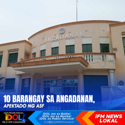 10 BARANGAY SA ANGADANAN, APEKTADO NG ASF - RMN Networks