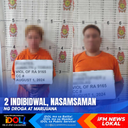 2 INDIBIDWAL, NASAMSAMAN NG DROGA AT MARIJUANA - RMN Networks