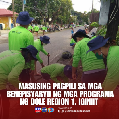 𝗠𝗔𝗦𝗨𝗦𝗜𝗡𝗚 𝗣𝗔𝗚𝗣𝗜𝗟𝗜 𝗦𝗔 𝗠𝗚𝗔 𝗕𝗘𝗡𝗘𝗣𝗜𝗦𝗬𝗔𝗥𝗬𝗢 𝗡𝗚 𝗠𝗚𝗔 𝗣𝗥𝗢𝗚𝗥𝗔𝗠𝗔 𝗡𝗚 𝗗𝗢𝗟𝗘 𝗥𝗘𝗚𝗜𝗢𝗡 𝟭 ...