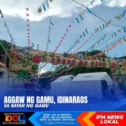 AGGAW NG GAMU, IDINARAOS SA BAYAN NG GAMU - RMN Networks