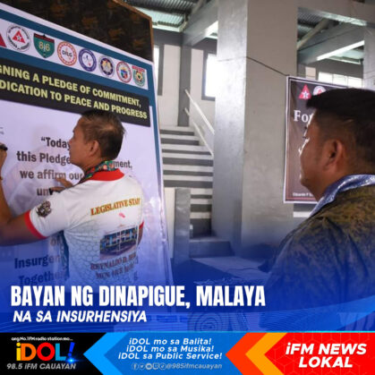 BAYAN NG DINAPIGUE, MALAYA NA SA INSURHENSIYA - RMN Networks