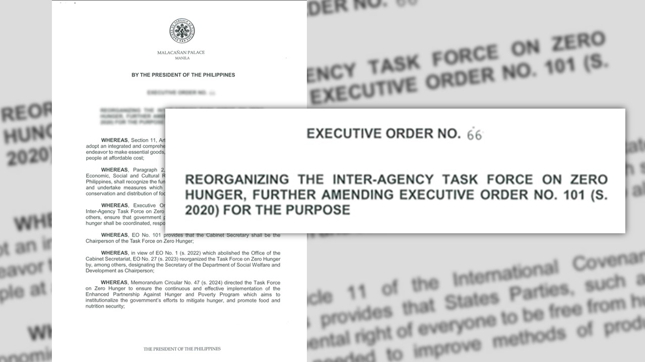 Balasahan sa task force on zero hunger, ipinag-utos ni PBBM - RMN Networks
