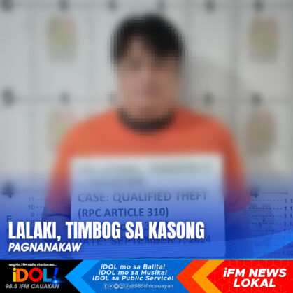 LALAKI, TIMBOG SA KASONG PAGNANAKAW - RMN Networks